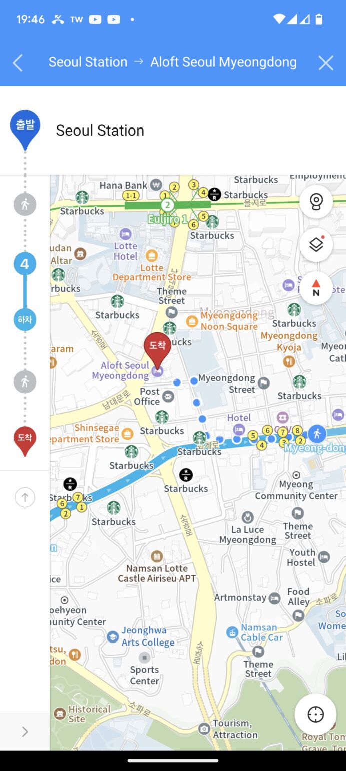 GoogleMapが使えない？！韓国地図アプリを探せ！ | ちびとわたしのマイル旅
